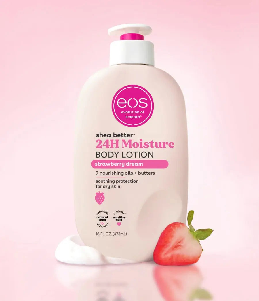 Buy EOS Strawberry Dream Body Lotion online | Shop at Boozyshop!