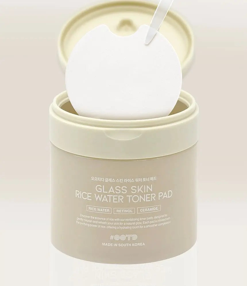 Buy OOTD Glass Skin Rice Water Toner Pad online | Shop at Boozyshop!